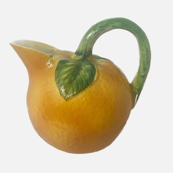 Dining | Vintage Ceramic Handpainted Orange Juice Pitcher Made In Italy ...